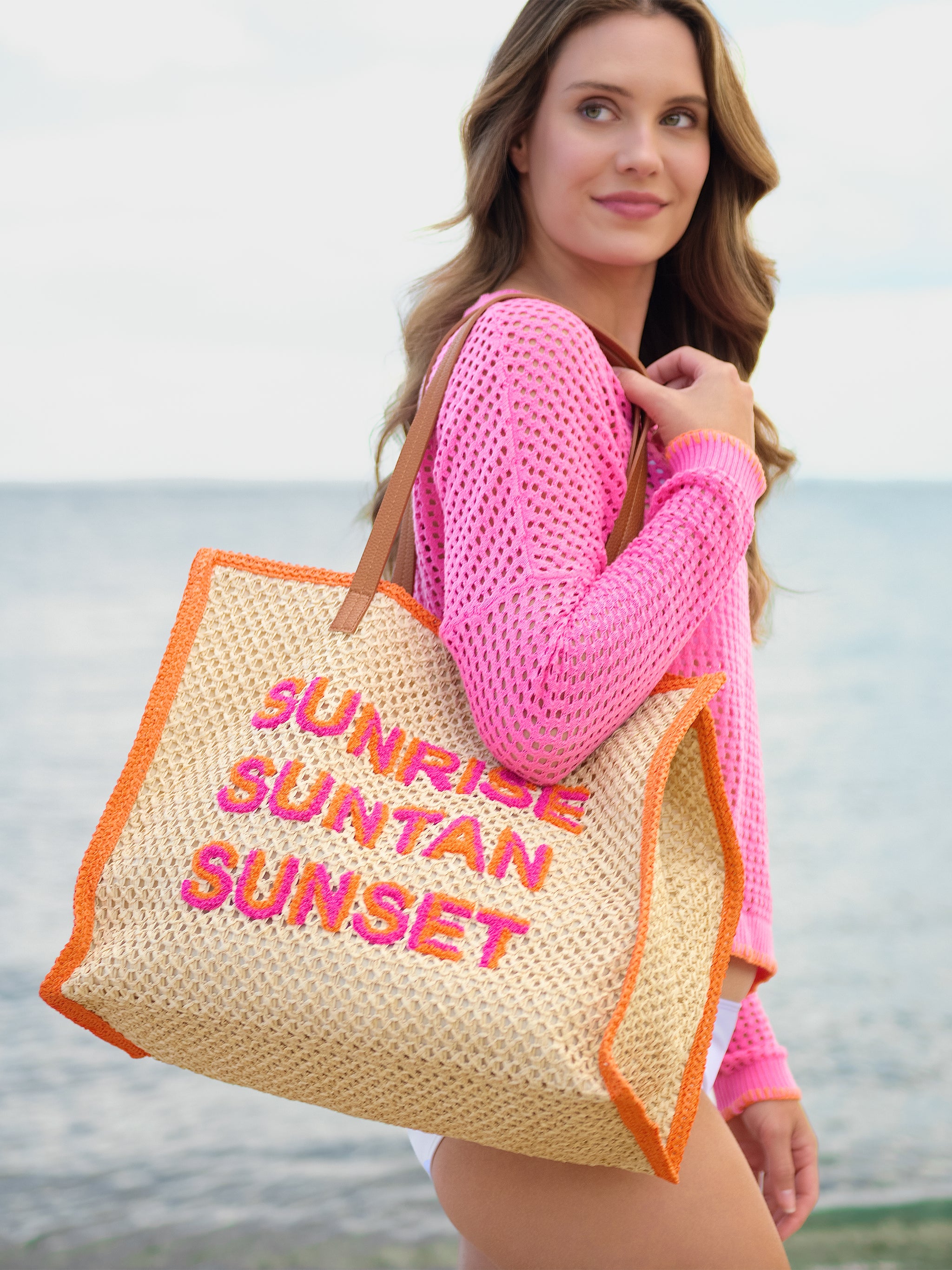 Shiraleah Sunrise Suntan Sunset Tote Natural